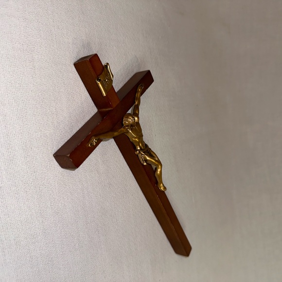 Jeweled Cross Company | Accents | Wooden And Gold Jeweled Cross Co ...